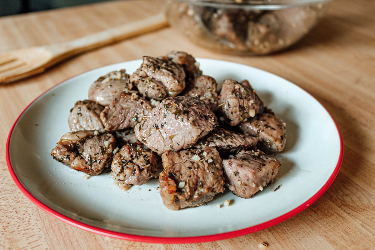 Garlic Butter Air Fryer Lamb Bites – Boise River Lamb
