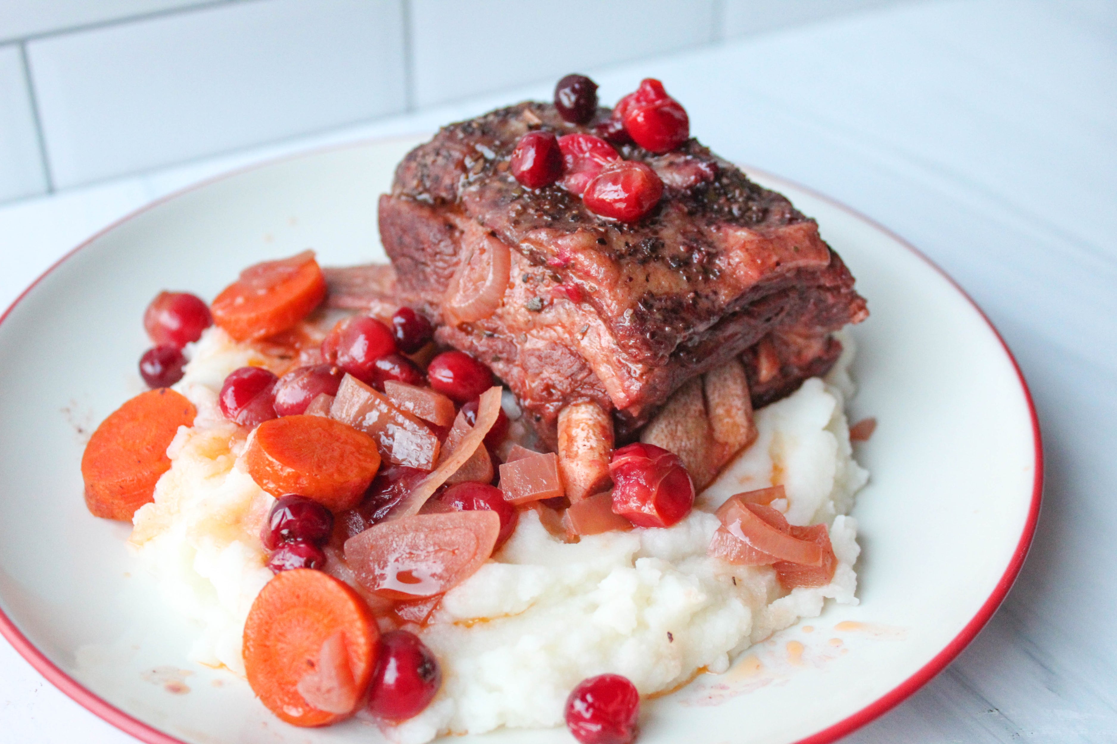 Red Wine & Cranberry Braised Lamb Short Ribs – Boise River Lamb